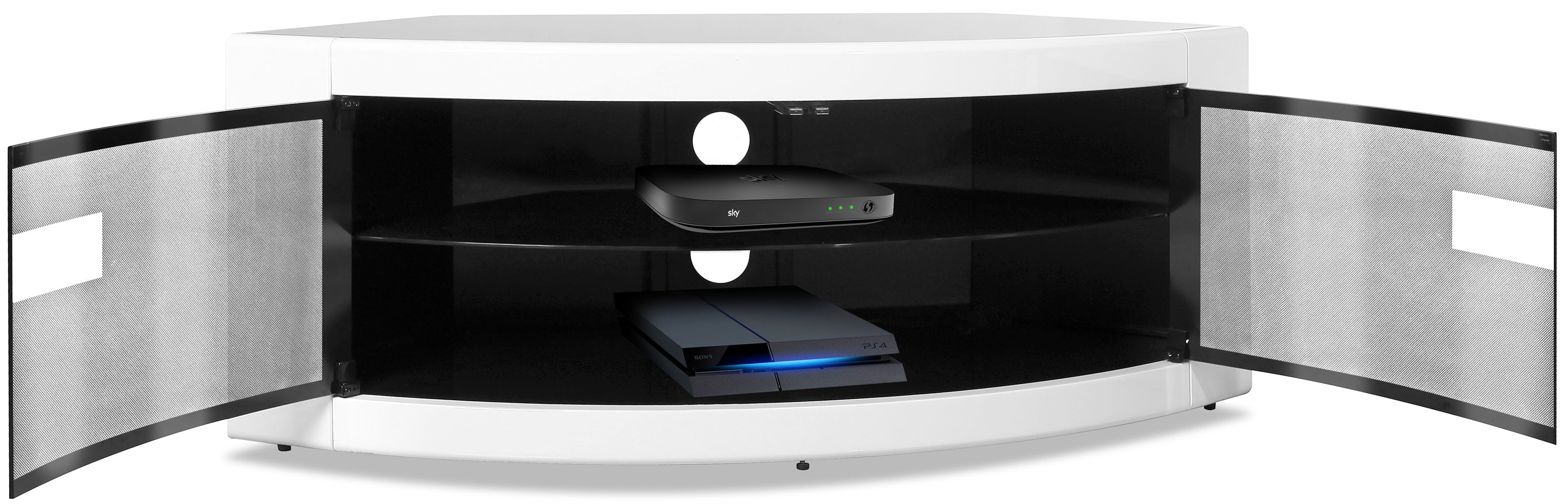 50 Inch Smart Tv Centurion Supports Pangea Black/white Beam-Thru Curved ...